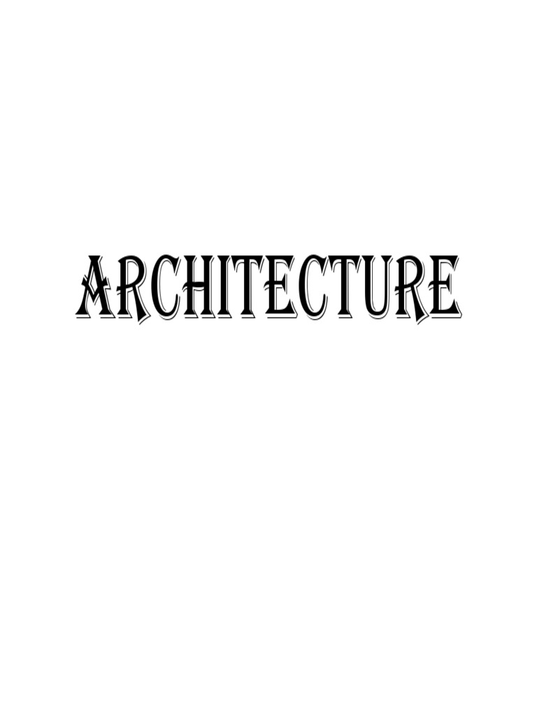 Chapter4 - Architecture PDF | PDF | Vault (Architecture) | Manila