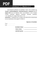 CET UNDERTAKING 2025 | PDF