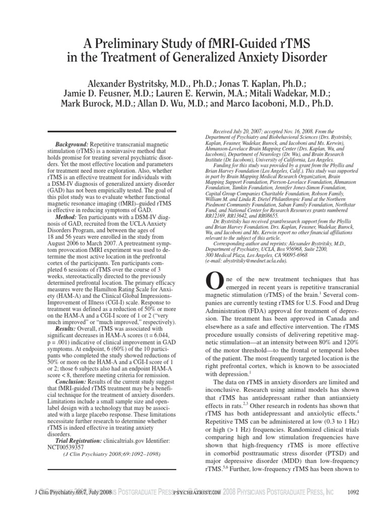 Bipolar | PDF | Functional Magnetic Resonance Imaging | Anxiety Disorder