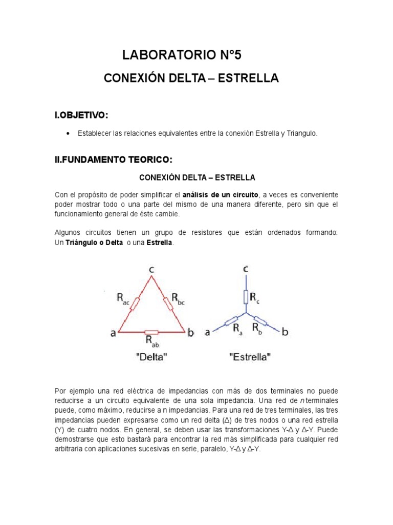 Conexión delta-estrella