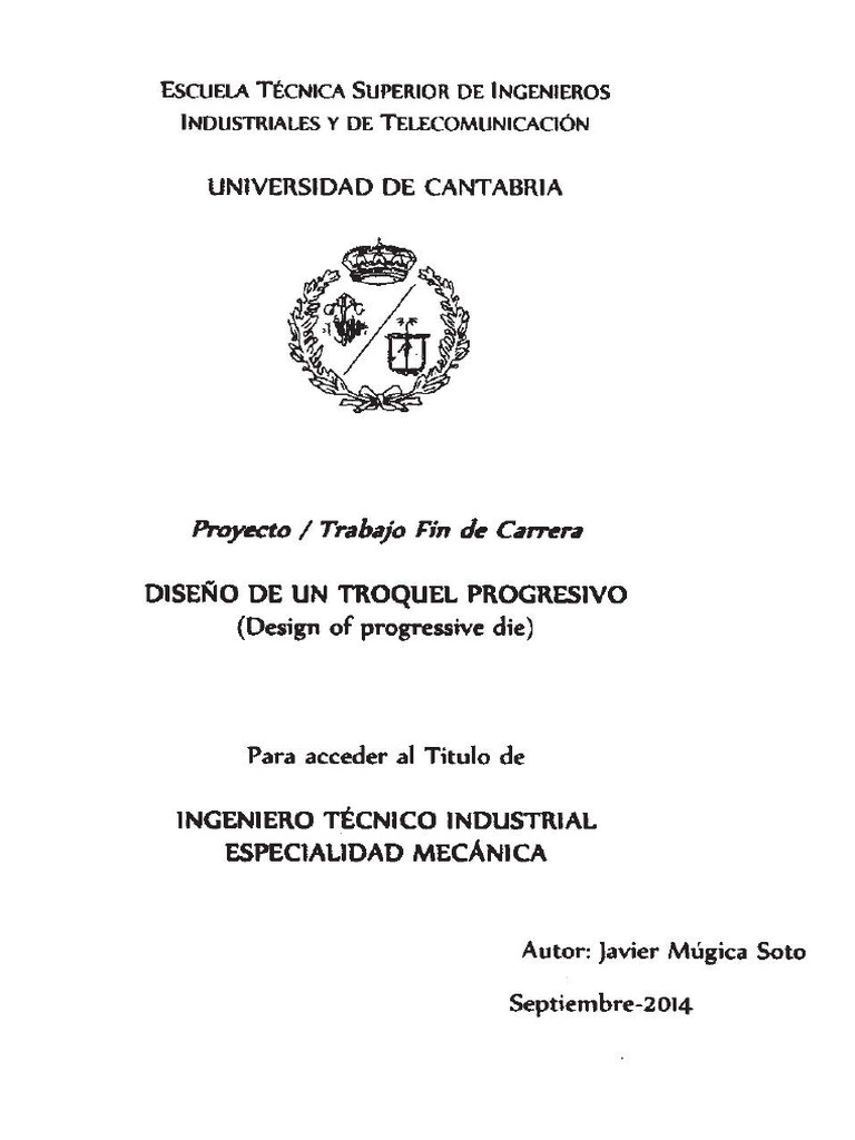 Diseño Matriz Progresiva | PDF