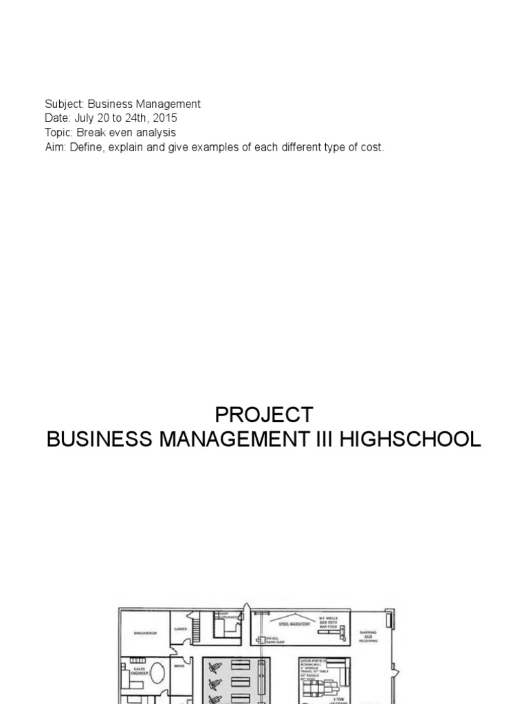 High School Business Project | PDF