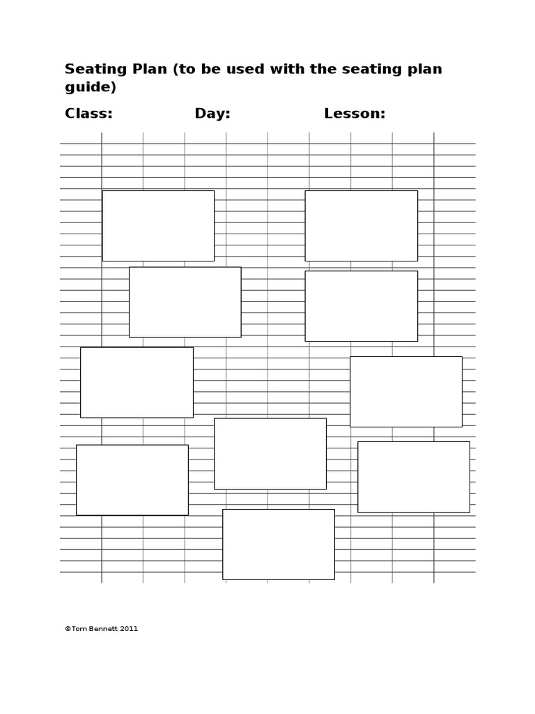Classroom Seating Plan Template | PDF