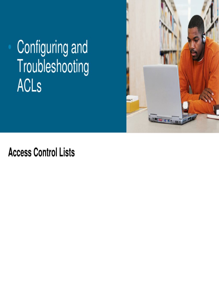 Configuring and Troubleshooting Acls: Access Control Lists | PDF | Ip Address | Router (Computing)