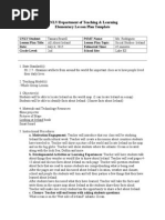 Nature Walk Lesson Plan | PDF | Lesson Plan | Educational Assessment