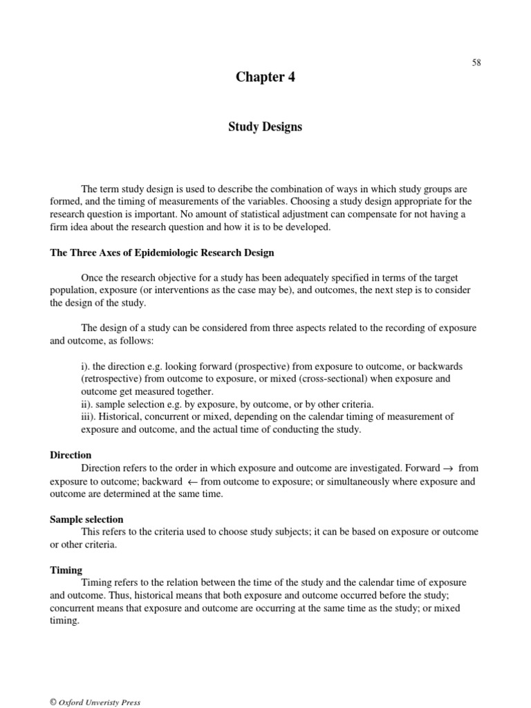 Study Designs... | PDF | Cohort Study | Experiment
