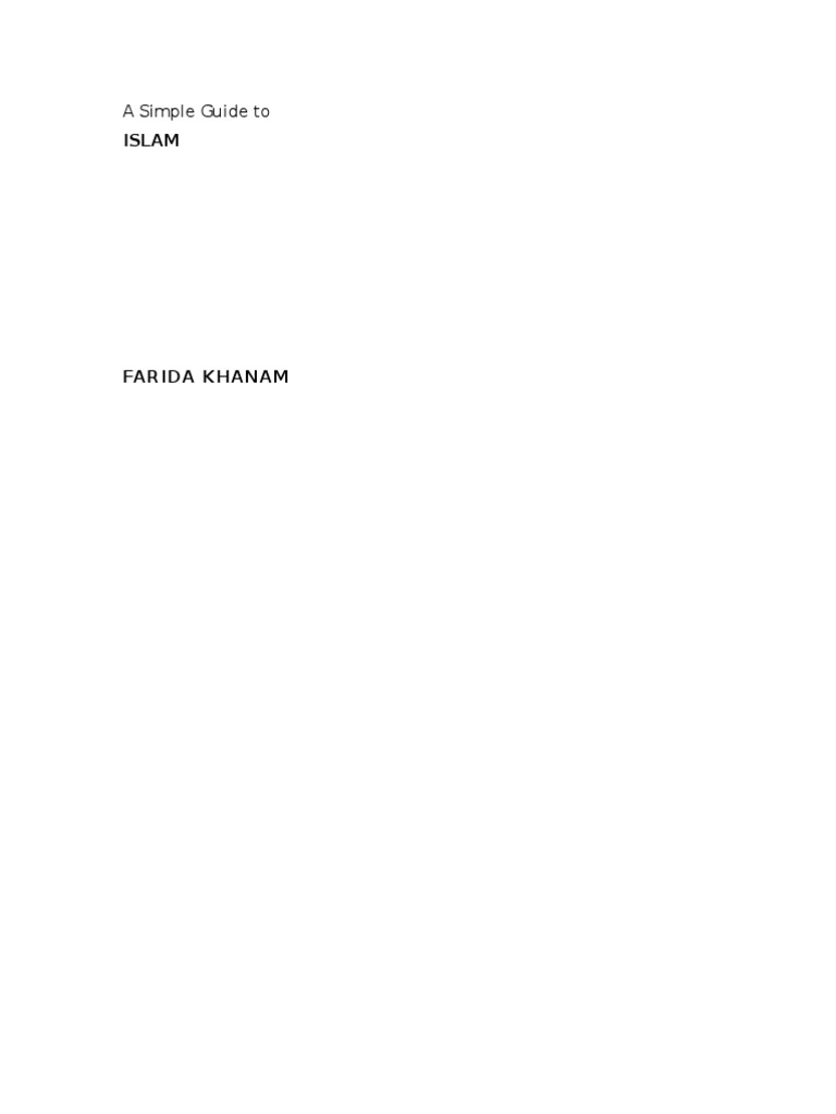 A Simple Guide To Islam | PDF | Hajj | Ramadan