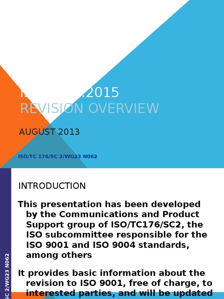 ISO 9001 2015 Draft | PDF | International Organization For ...