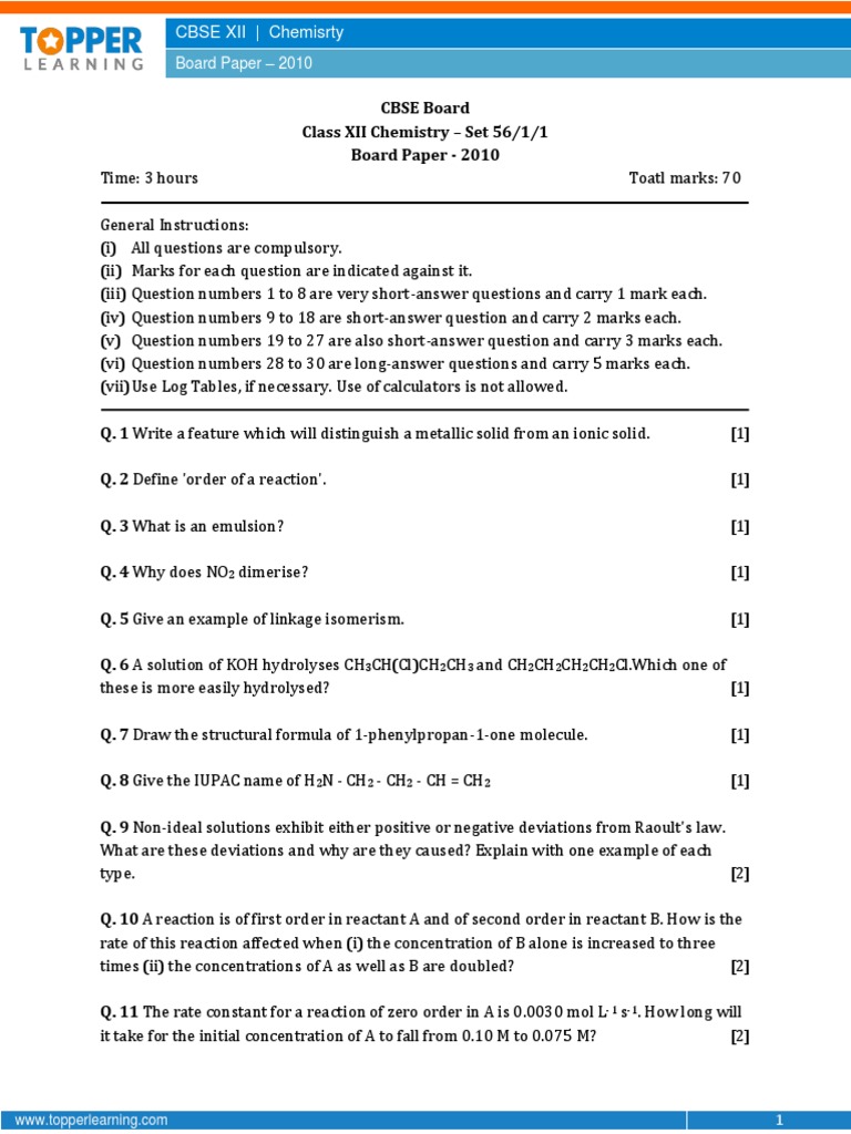 Chem 10 | PDF | Chemical Reactions | Chloride