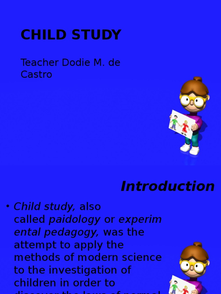 The Origins and Development of the Child Study Movement: Applying ...