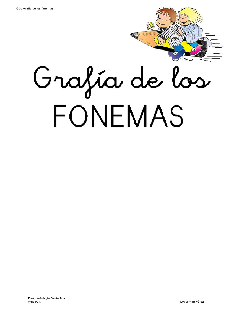Libro Grafo Fonemas PDF | PDF