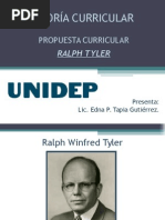 Modelo Curricular de Ralph Tyler | PDF | Plan de estudios | Aprendizaje