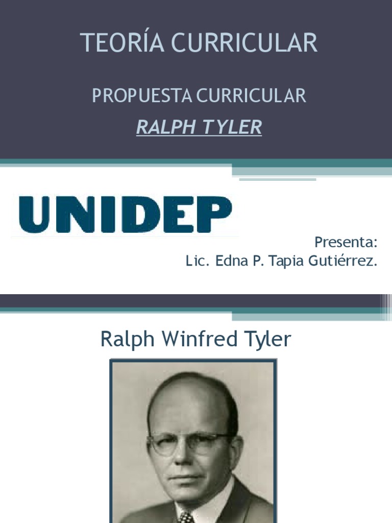 Modelo Lineal Ralph Tyler | PDF | Plan de estudios | Aprendizaje