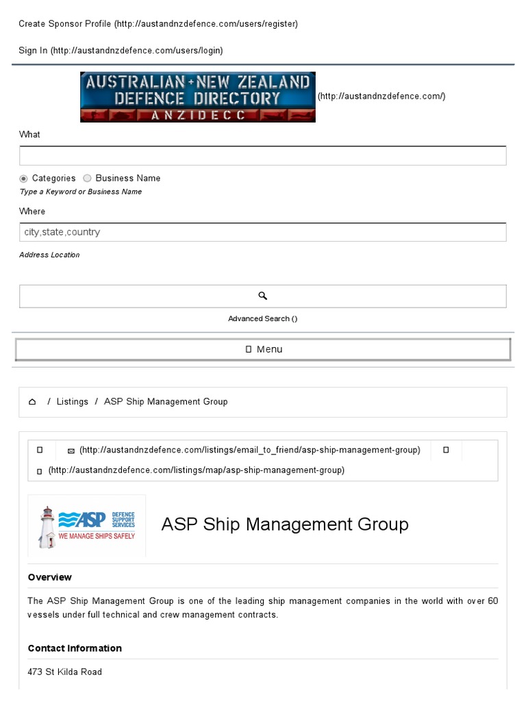 ASP Ship Management Group - Ships and Small Craft - Melbourne, Victoria ...