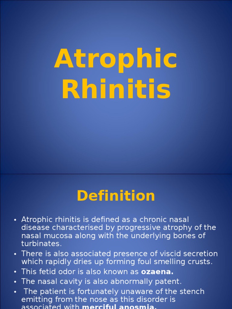 Atrophic Rhinitis