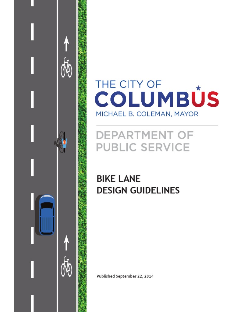Bike Lane Design Guidelines 09-22-2014 | PDF | Cycling Infrastructure ...