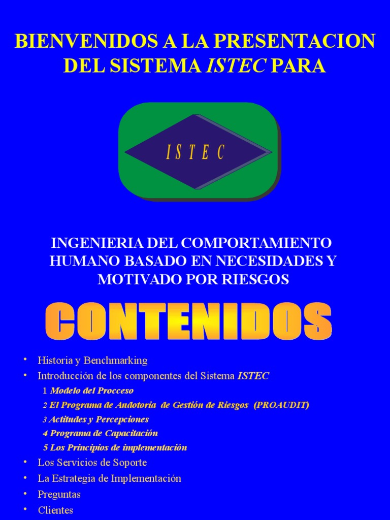 Sistema ISTEC | PDF | Paradigma | La seguridad