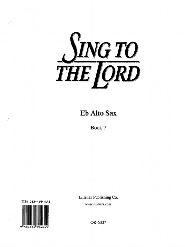 Eb Alto Sax Hymnal | PDF