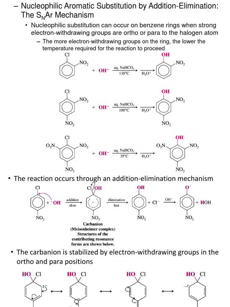 Nucleophilic Aromatic Substitution | Amine | Chemical Reactions