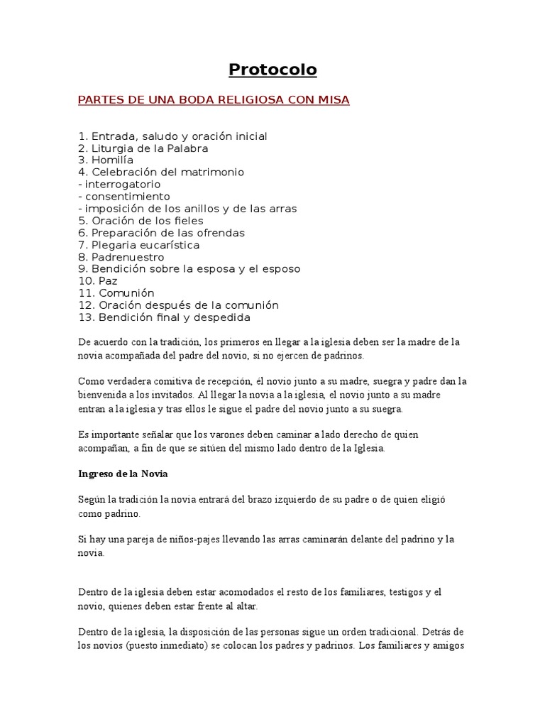 Ejemplo De Liturgia Para Una Boda Liturgia | Conferencia Episcopal De