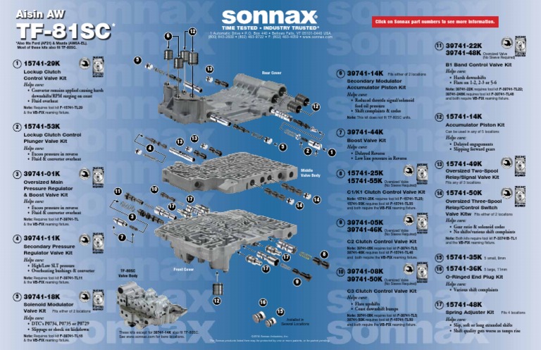 Aisin Aw Tf-81sc | PDF | Automatic Transmission | Motor Vehicle