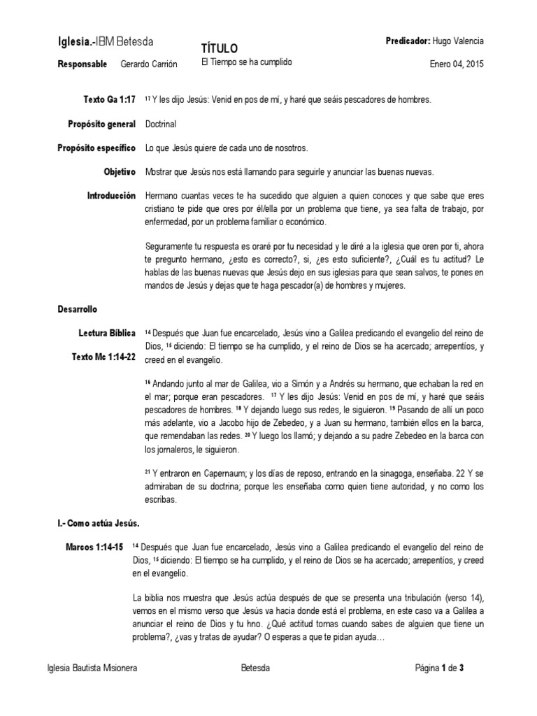 Marcos 1 17 Pescadores de Hombres | Descargar gratis PDF | Misionero ...