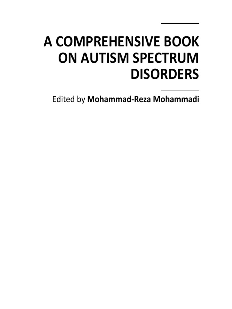 A Comprehensive Book On Autism Spectrum Disorders | PDF | Autism ...