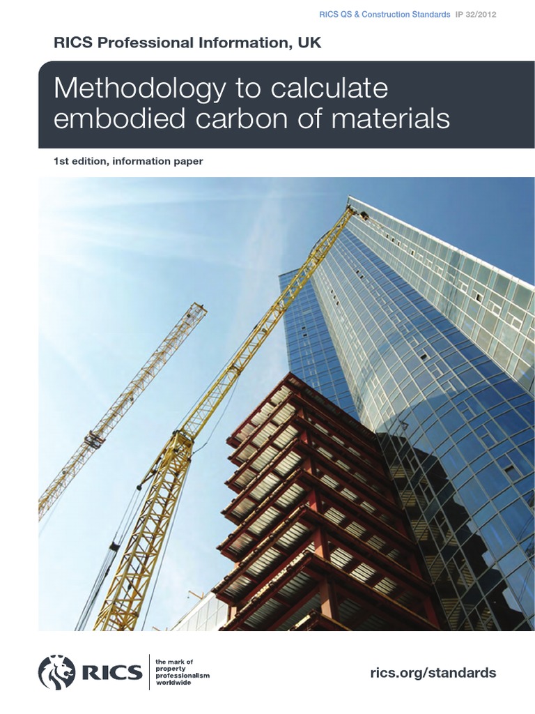 Methodology To Calculate Embodied Carbon of Materials | PDF | Life ...