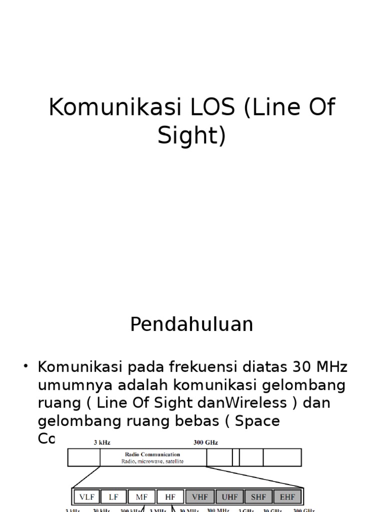 Komunikasi LOS (Line of Sight) 2 | PDF | Sains & Matematika