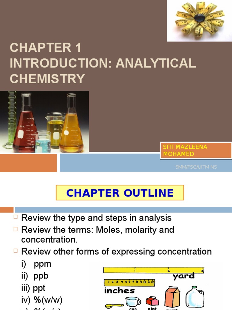CHAPTER 1 - Chemistry | PDF | Molar Concentration | Parts Per Notation