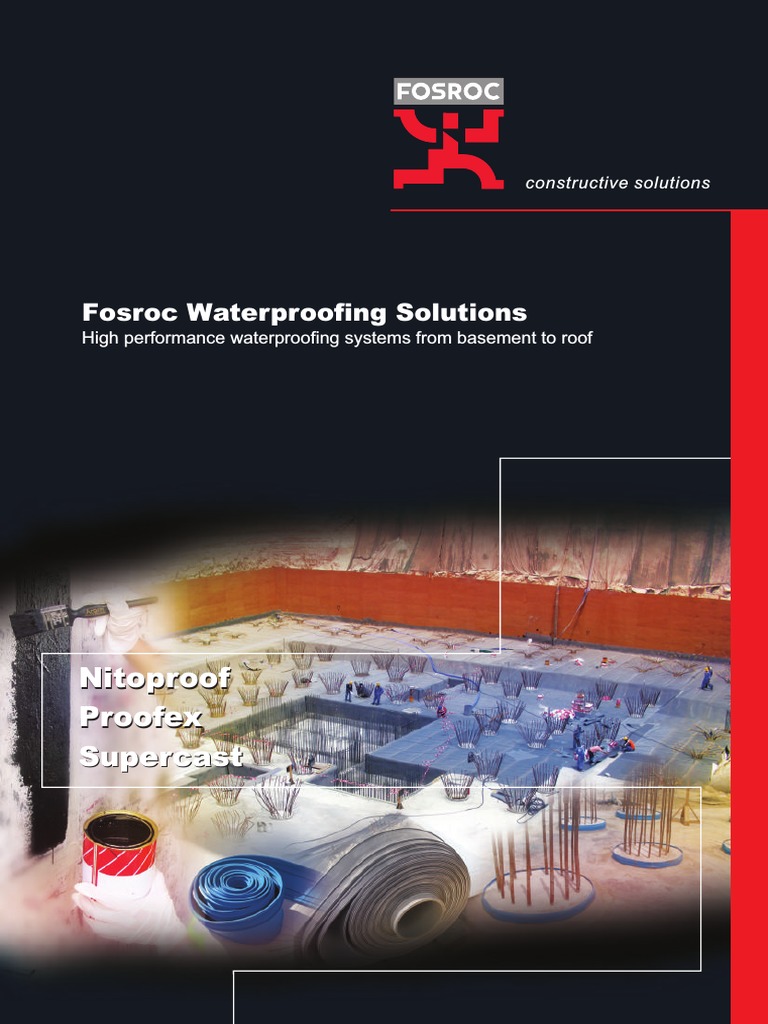 Fosroc Waterproofing Solutions Overview | PDF | Concrete | Building