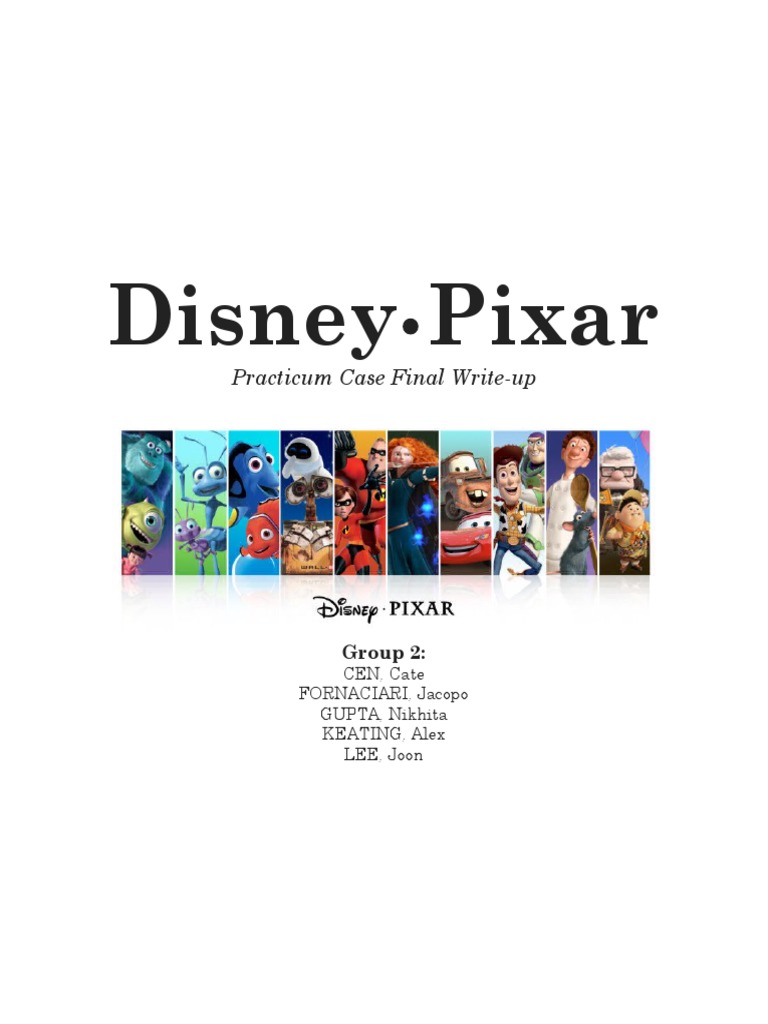 Paper - Disney Pixar | PDF | Pixar | Mergers And Acquisitions