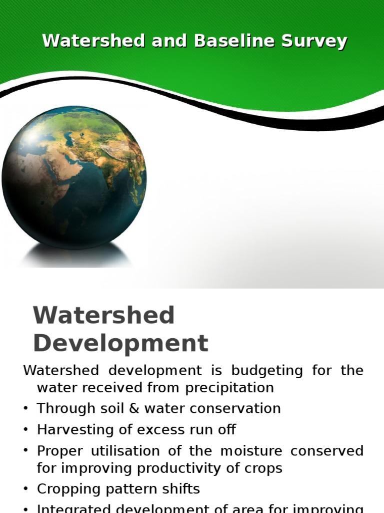 Baseline Survey Methodology for Watersheds | PDF | Survey Methodology ...