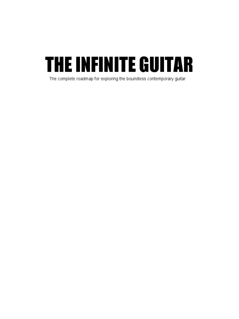 The Infinite Guitar | PDF | Chord (Music) | Mode (Music)