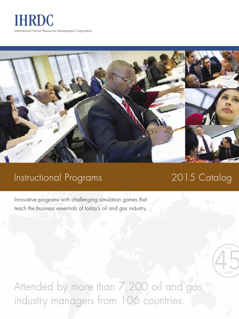 IHRDC Instructional Program 2015 | PDF | Natural Gas | Liquefied ...