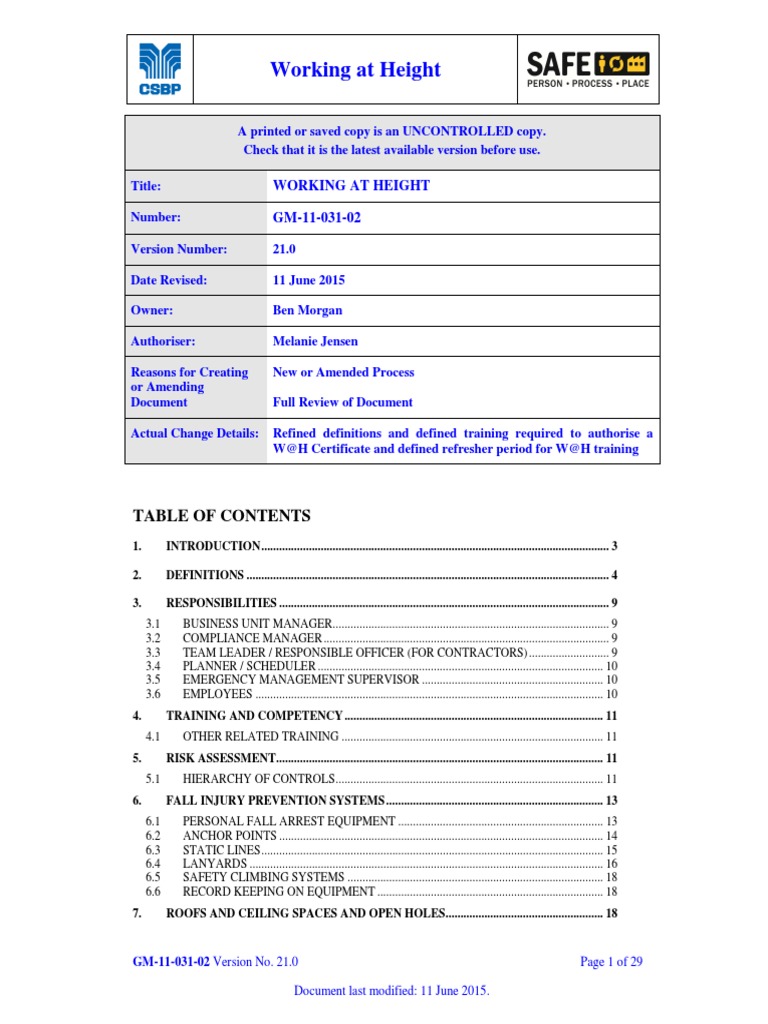 SAFETY-Work at Height | Download Free PDF | Scaffolding | Stairs