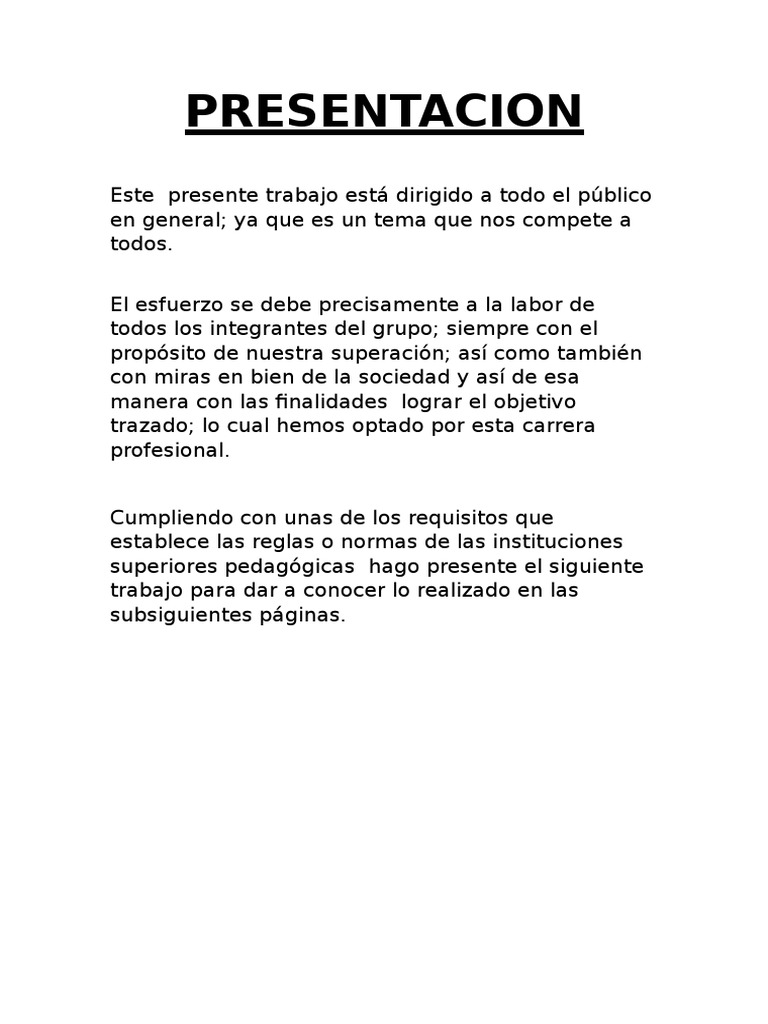 PRESENTACION de Monografia | PDF