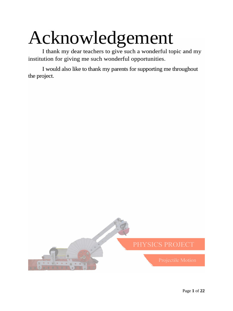 Projectile Motion | Download Free PDF | Projectiles | Acceleration