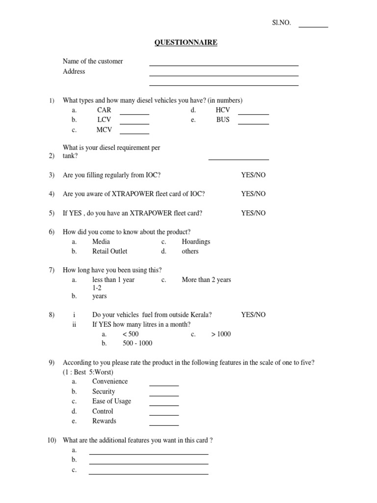 Analysis of a Customer Satisfaction Survey Regarding IOCL's XtraPower ...