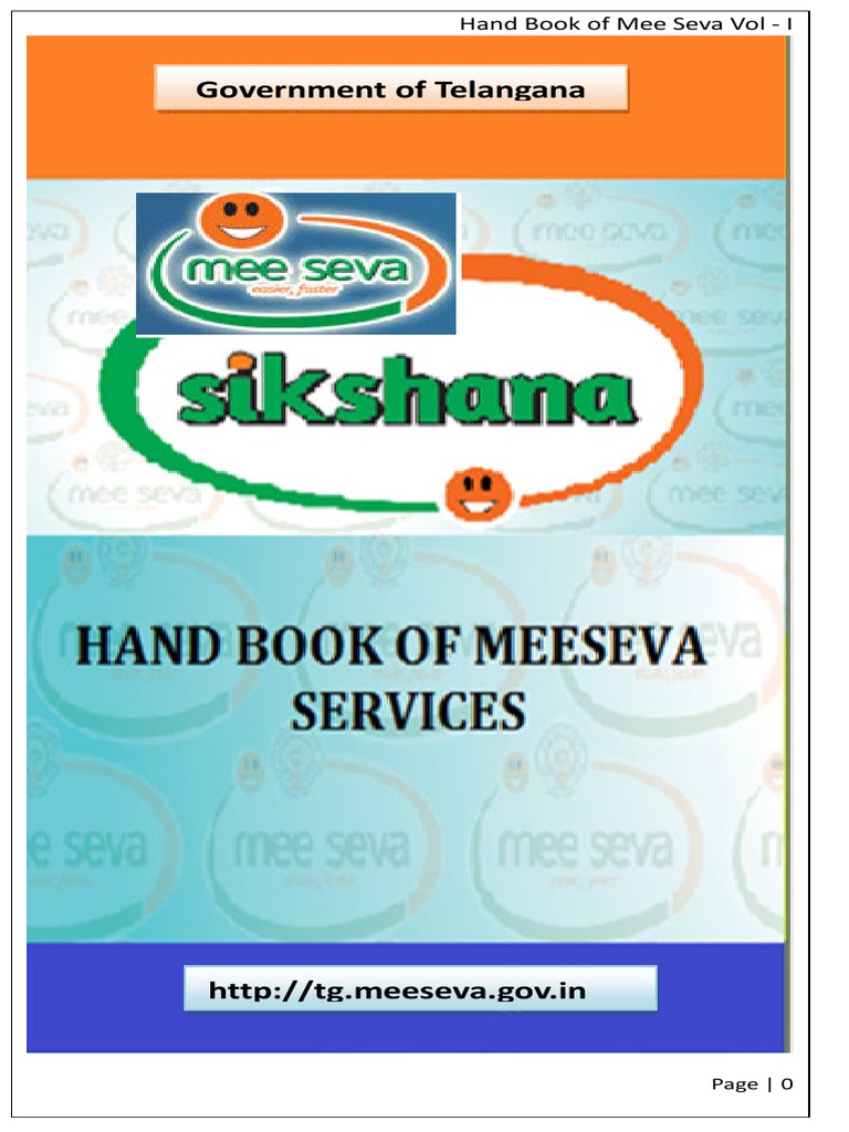 Mee Seva Hand book Final.pdf | Loans | Pawnbroker