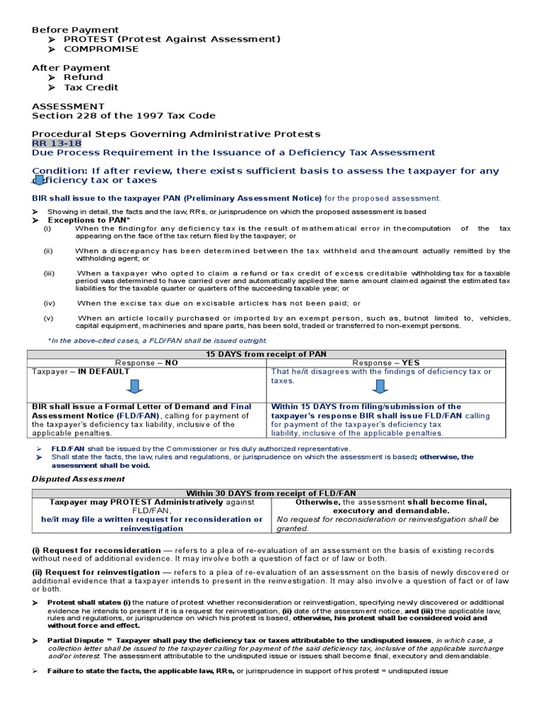BIR RR 13 - 18 Matrix | PDF | Tax Refund | Withholding Tax