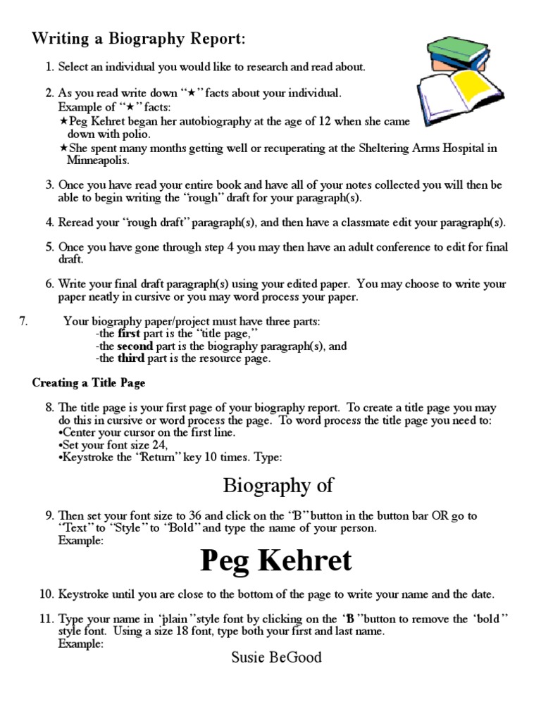 Writing A Biography Report | PDF | World Wide Web | Internet & Web