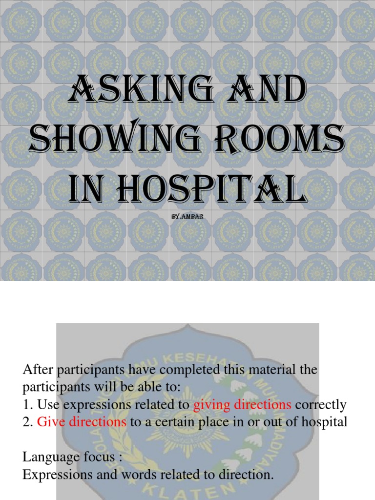 Directions in Hospital Navigation | PDF