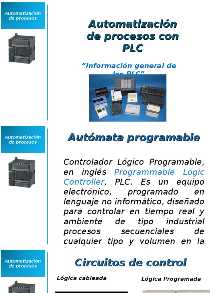 PLC - Informacion General | PDF | Controlador lógico programable | Poco