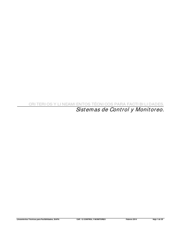 Capitulo 12. Sistemas de Control y Monitoreo Automatico | PDF | Scada ...