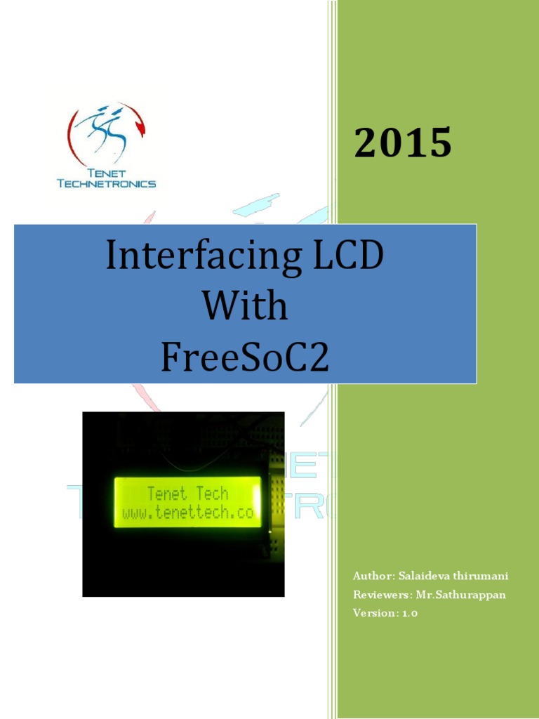 Interfacing LCD With FreeSoC2 | PDF | Computing | Computer Engineering