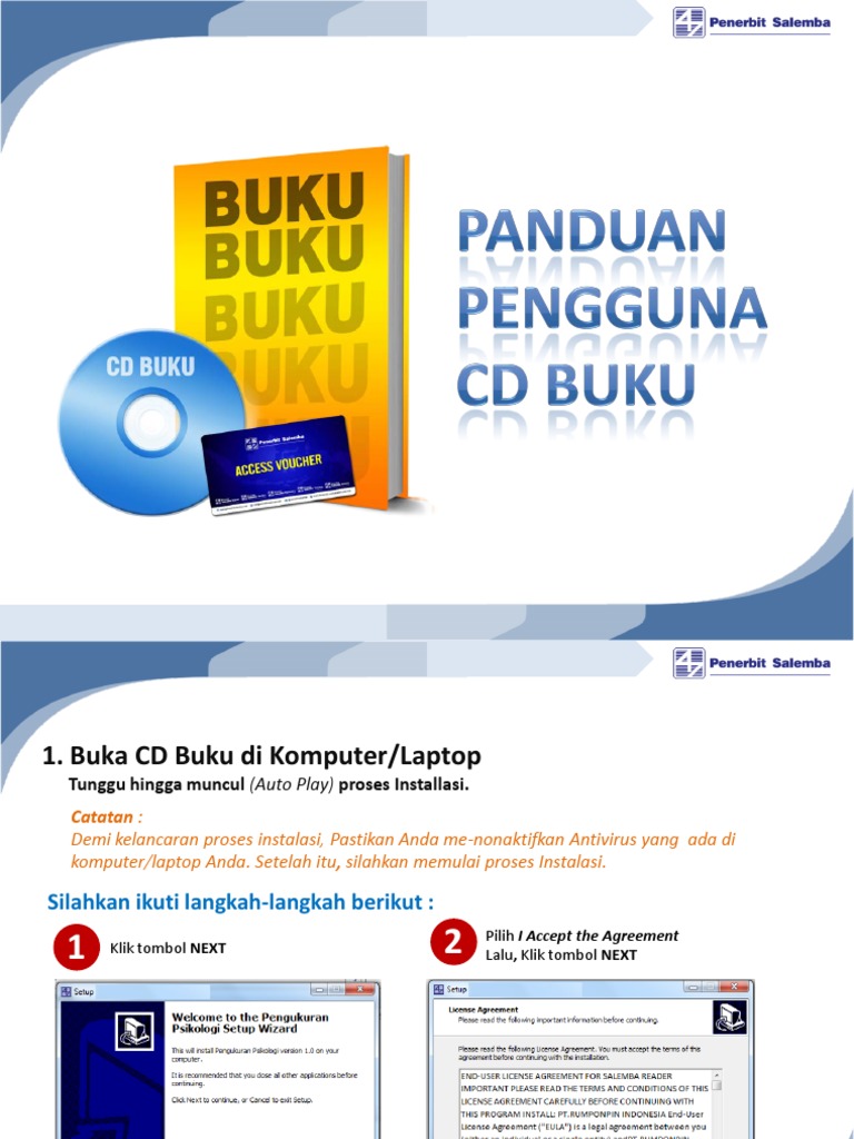Panduan Pengguna CD Buku - Penerbit Salemba 2013 | PDF | Karier & Perkembangan