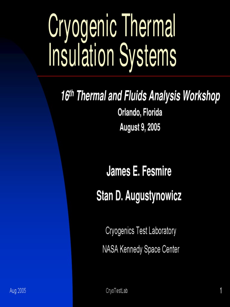 Cryogenic Insulation Technology | PDF | Thermal Insulation | Heat Transfer