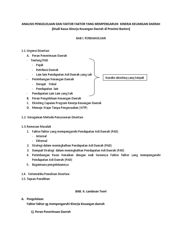 Analisis Pengelolaan Dan Faktor Faktor Yang Mempengaruhi Kinerja Keuangan Daerah | PDF