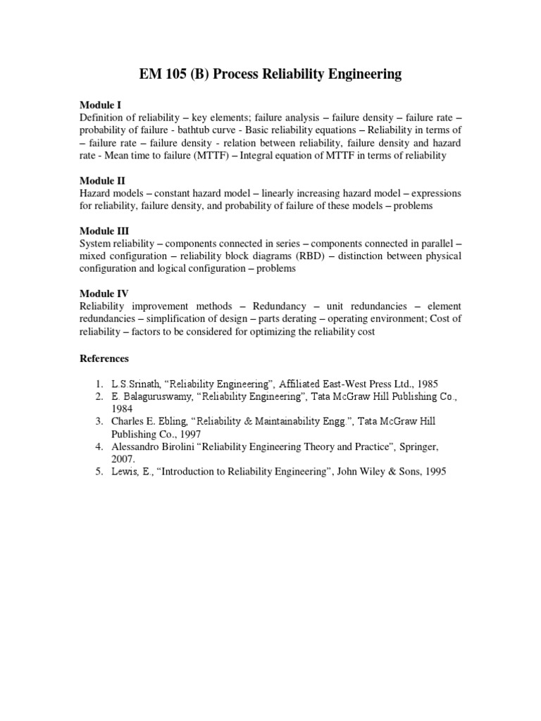 Understanding Process Reliability Engineering: A Comprehensive Overview ...